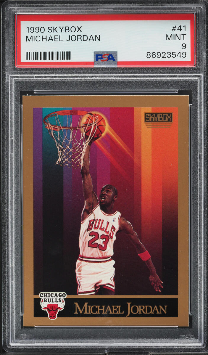 1990 Skybox Basketball Michael Jordan #41 PSA 9 MINT on Fanatics Collect