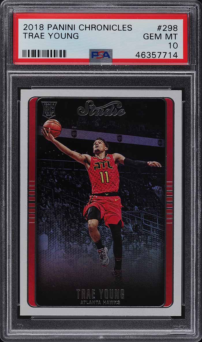 2018 Panini Chronicles Trae Young ROOKIE #298 PSA 10 GEM MINT on ...