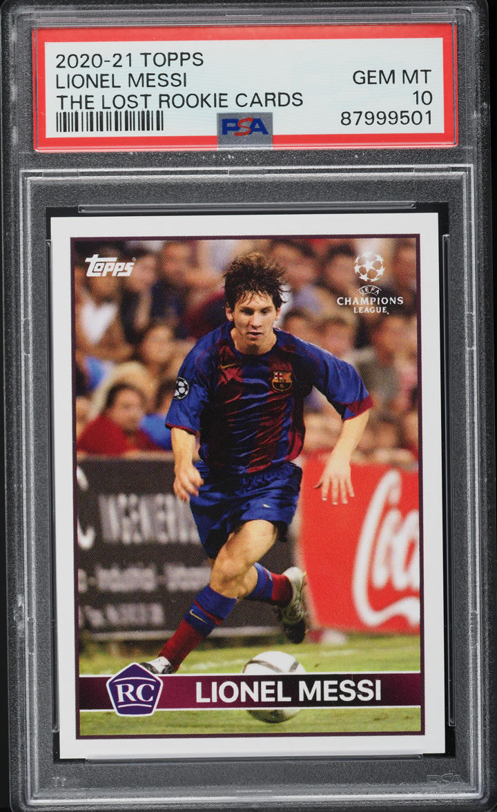 2020 Topps The Lost Rookie Cards Lionel Messi PSA 10 GEM MINT on ...