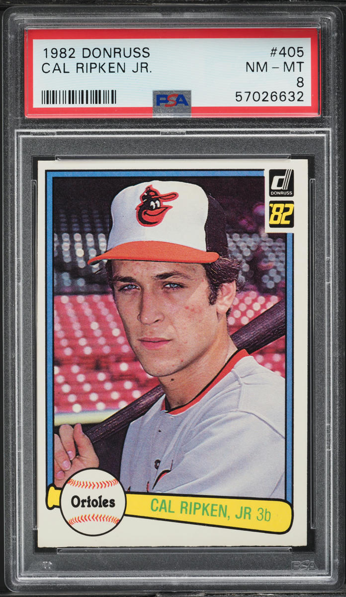 1982 Donruss Cal Ripken Jr. ROOKIE #405 PSA 8 NM-MT on Fanatics Collect