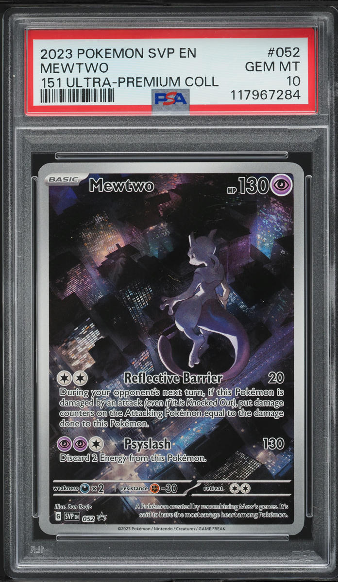 2023 Pokemon SV 151 Black Star Promo Ultra Premium Mewtwo #52 PSA 10 ...