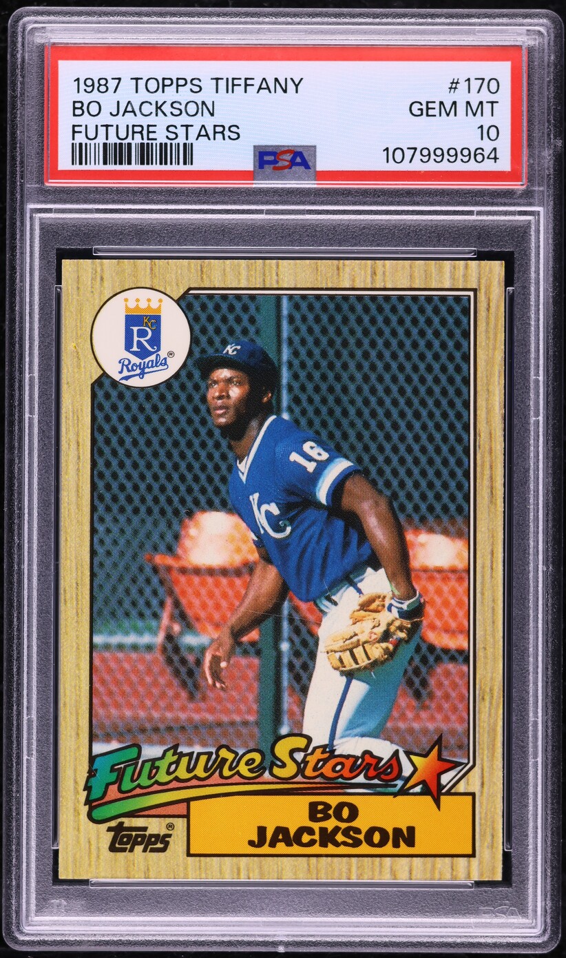 1987 Topps Tiffany Future Stars Bo Jackson ROOKIE #170 PSA 10 GEM MINT ...