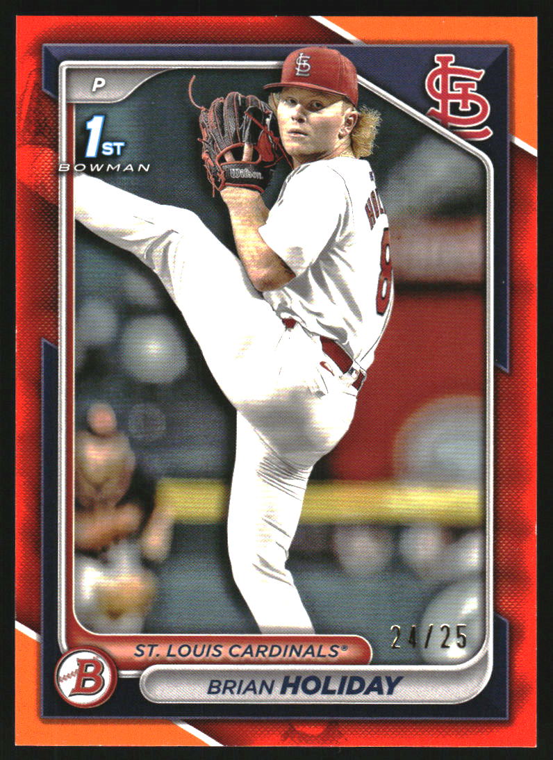 2024 Bowman Draft Orange #BD137 Brian Holiday RC /25 on Fanatics Collect