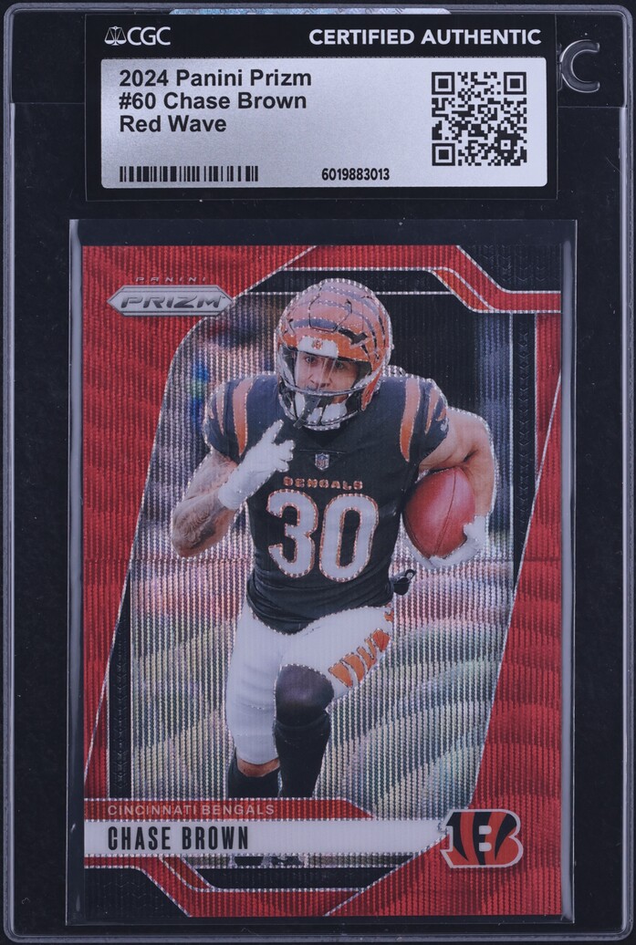 2024 Panini Prizm Red Wave Chase Brown /149 #60 CGC AUTH on Fanatics ...