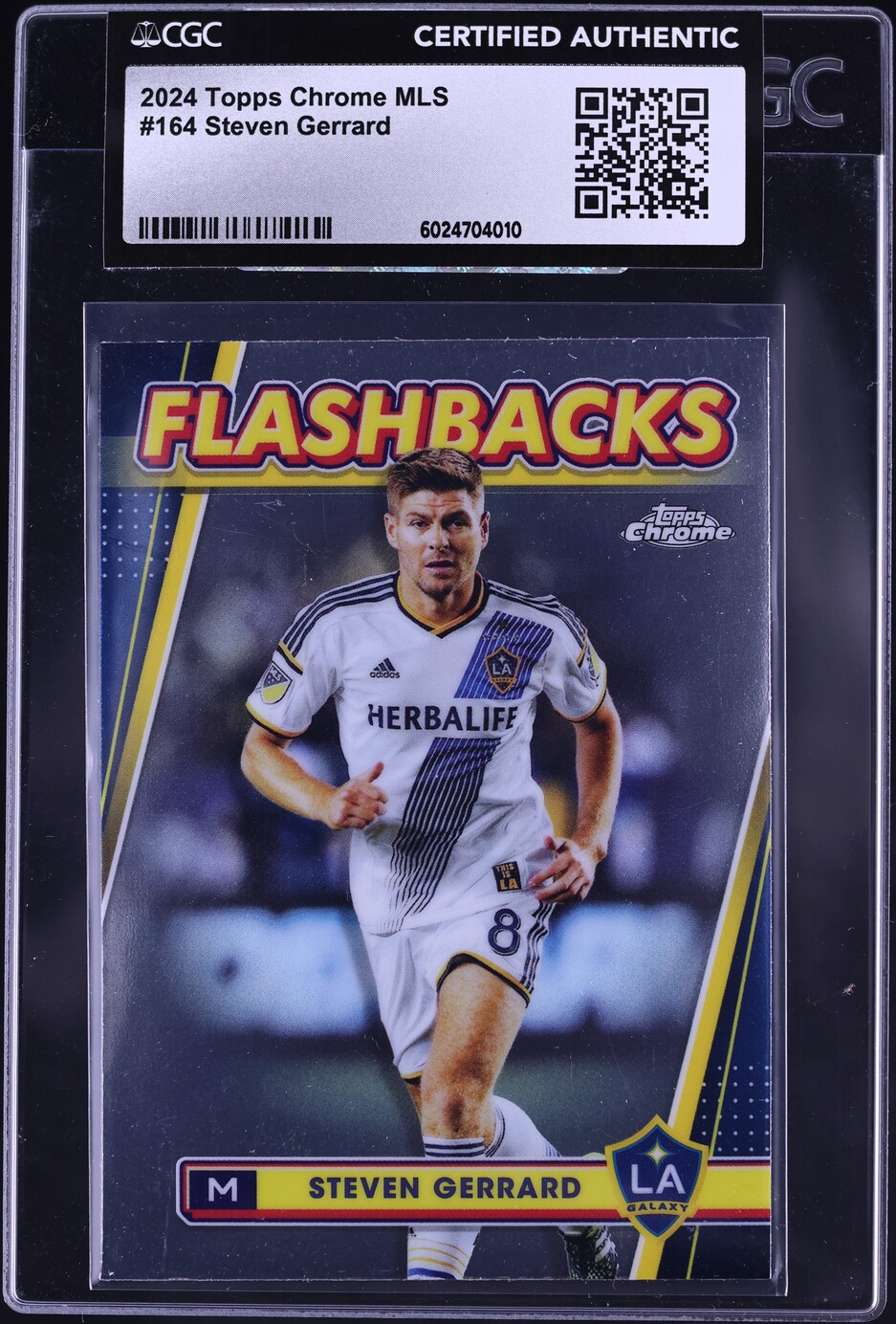 2024 Topps Chrome MLS Steven Gerrard #164 CGC AUTH on Fanatics Collect