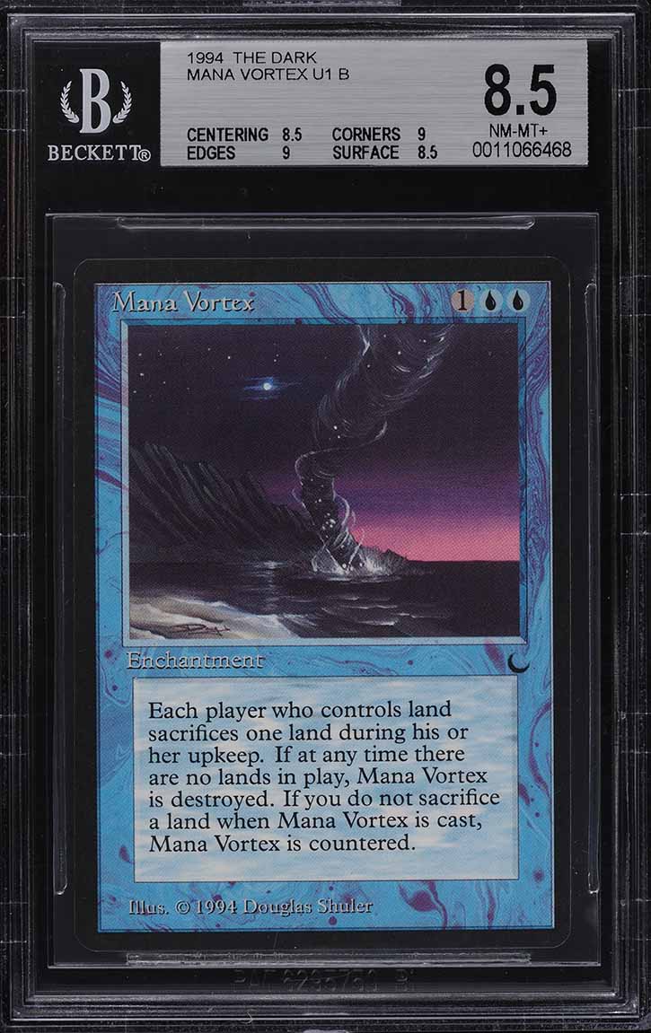 1994 Magic The Gathering MTG The Dark Mana Vortex U1 B BGS 8.5 NM-MT+ ...