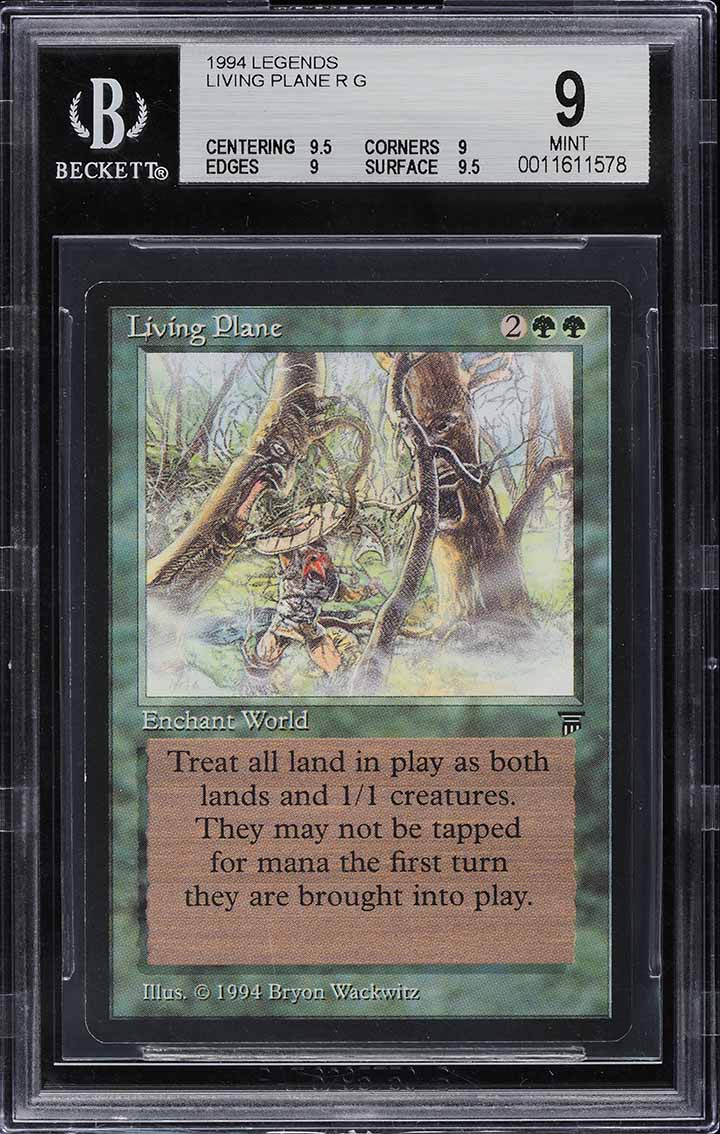 1994 Magic The Gathering MTG Legends Living Plane BGS 9 MINT on ...