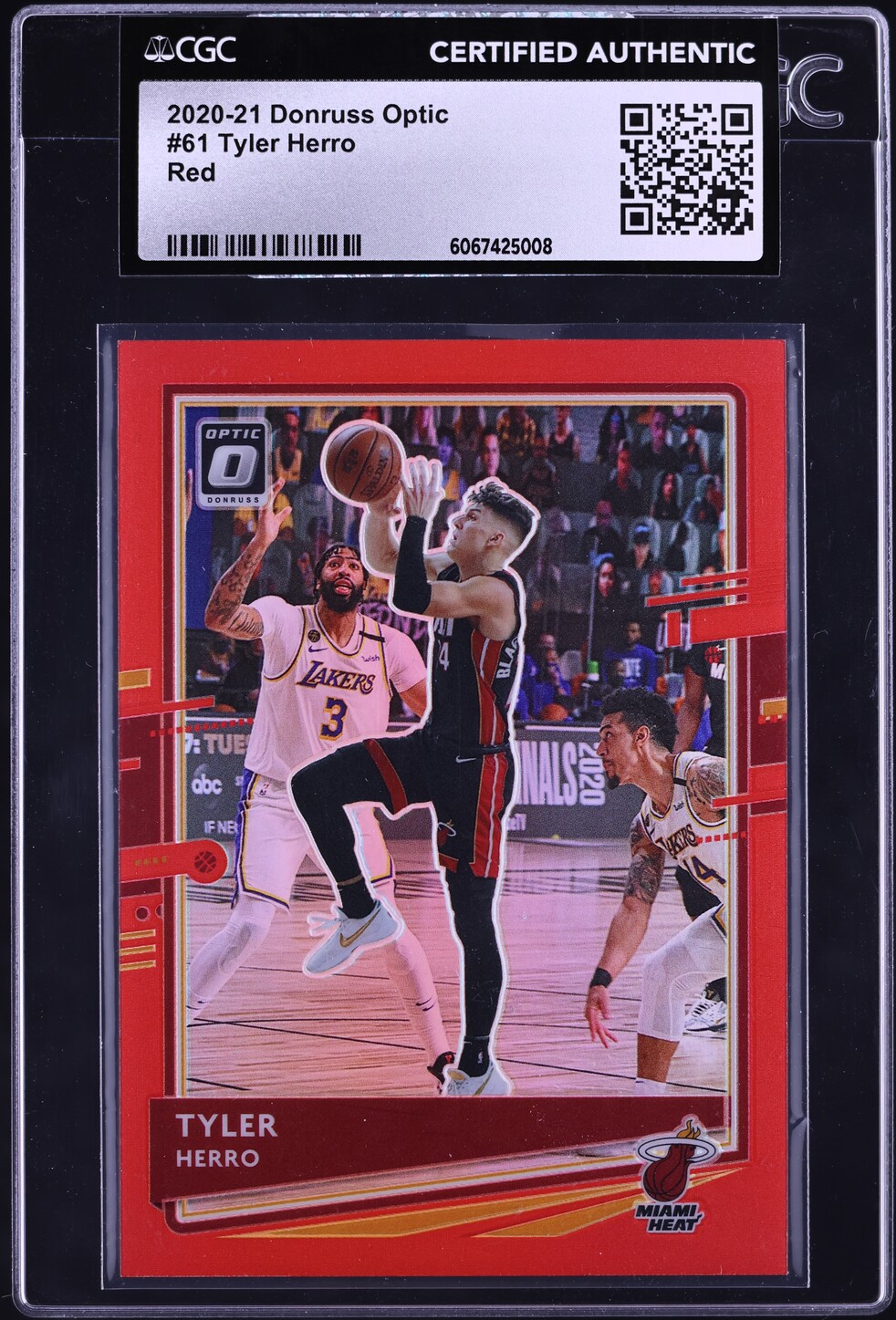 2020 Donruss Optic Red Tyler Herro /99 #61 CGC AUTH on Fanatics Collect