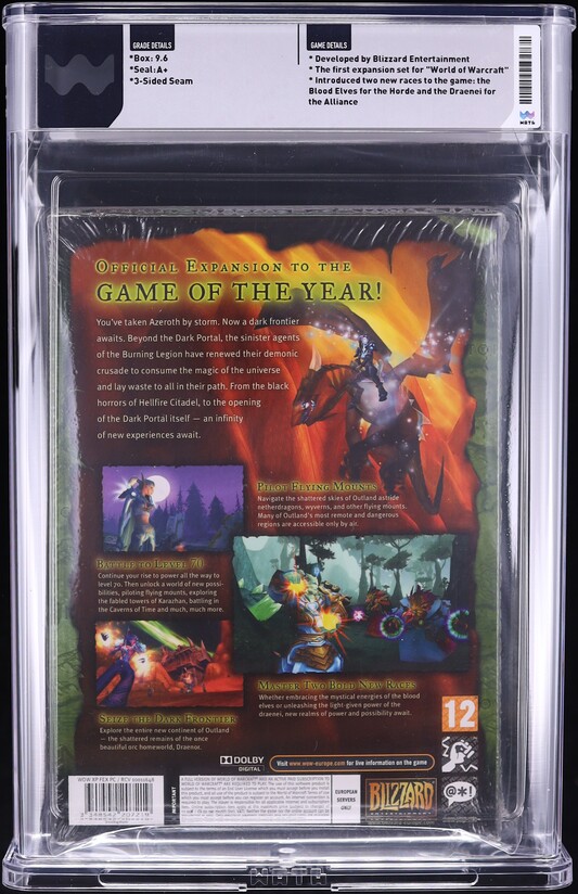 World Of Warcraft: The Burning Crusade (Windows PC) WATA 9.6 A+ Sealed ...