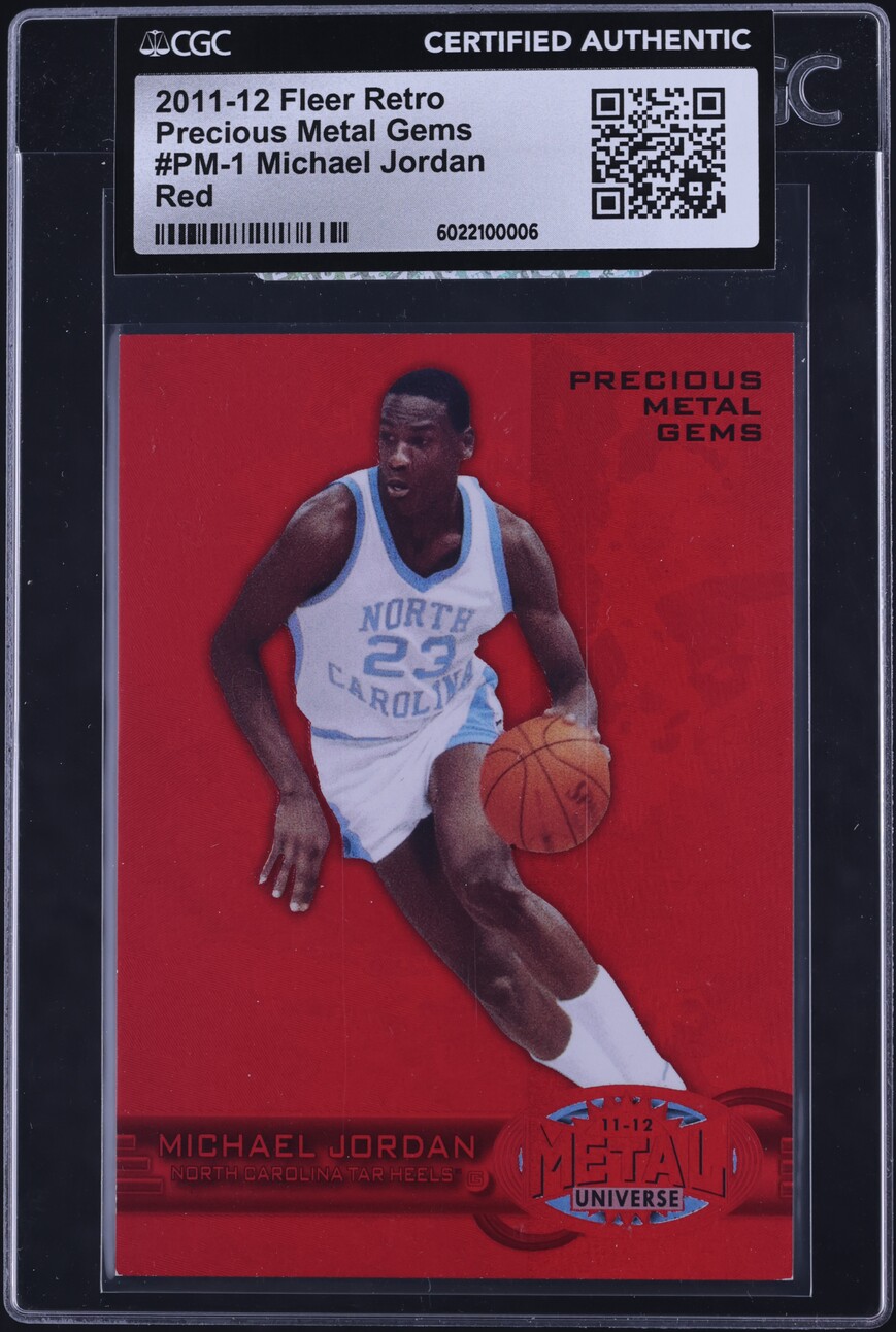 2011 Fleer Retro Precious Metal Gems PMG Red Michael Jordan /150 #PM-1 ...