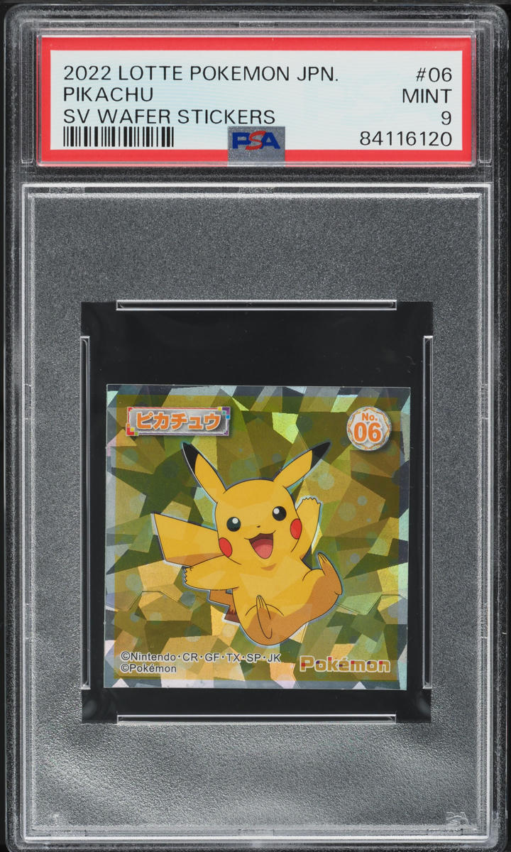 2022 Pokemon Japanese Lotte Scarlet & Violet Wafer Stickers Pikachu #6 ...