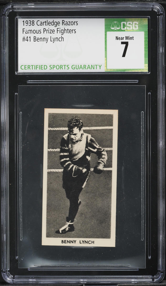 1938 Cartledge Famous Prize Fighters Benny Lynch #41 CSG 7 NRMT on ...