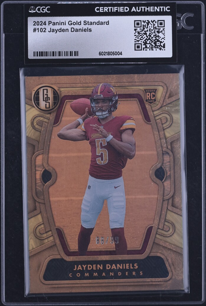 2024 Panini Gold Standard Jayden Daniels ROOKIE /99 #102 CGC AUTH on ...