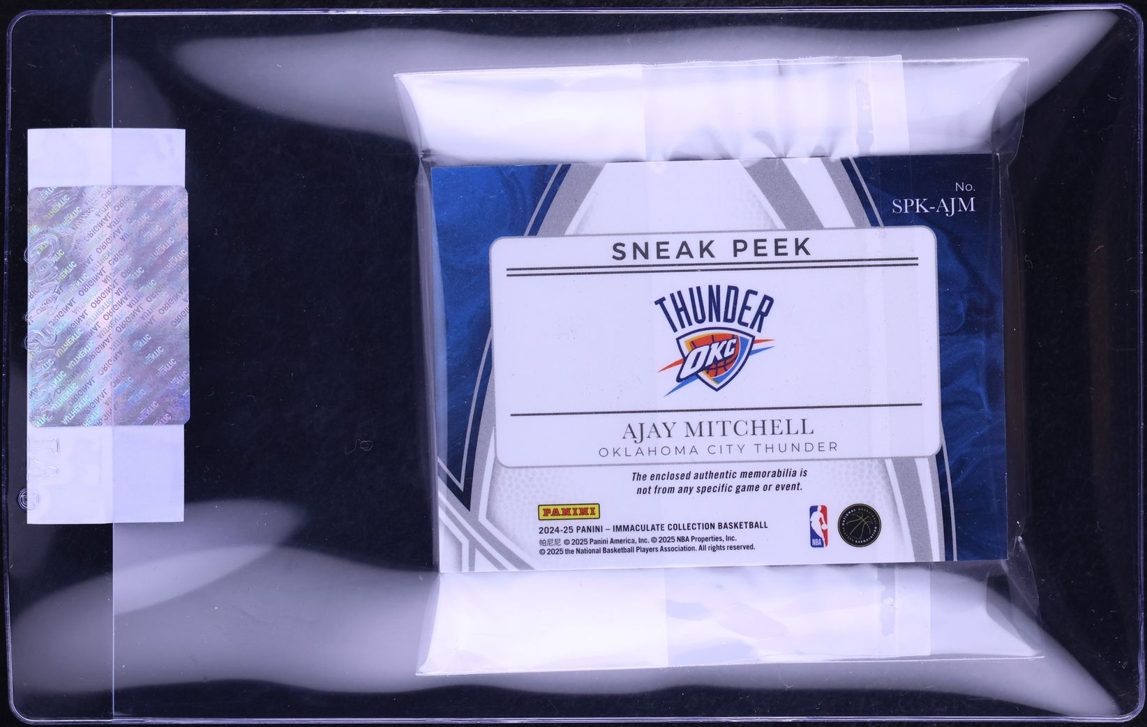 2024 Immaculate Collection Sneak Peek Ajay Mitchell ROOKIE PATCH 1/1 # ...