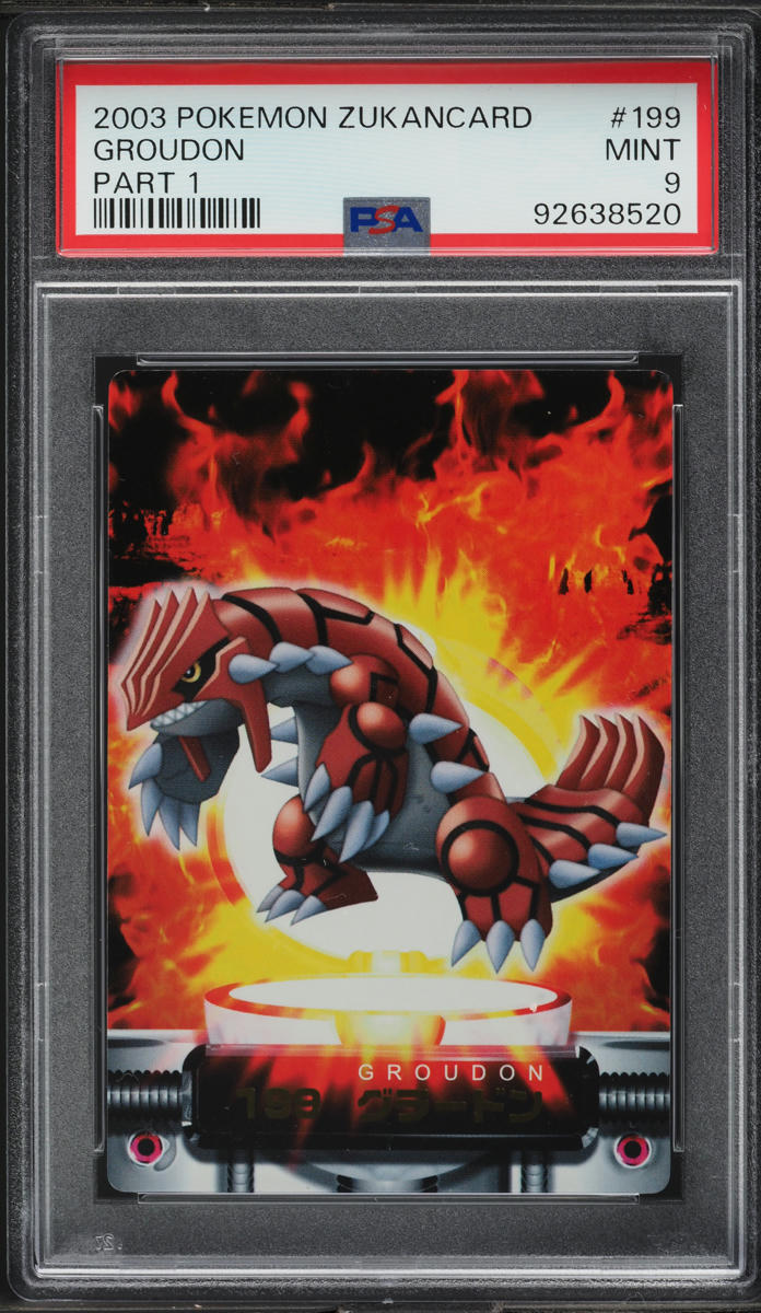 2003 Pokemon Japanese Zukan Advanced Generation Vol 1 Groudon #199 PSA ...