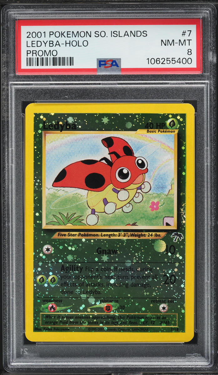 2001 Pokemon Southern Islands Promo Holo Ledyba #7 PSA 8 NM-MT on ...