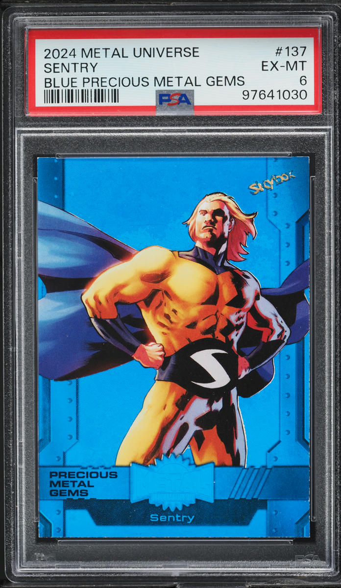 2024 Metal Universe Avengers Blue Precious Metal Gems Sentry /50 #137 ...