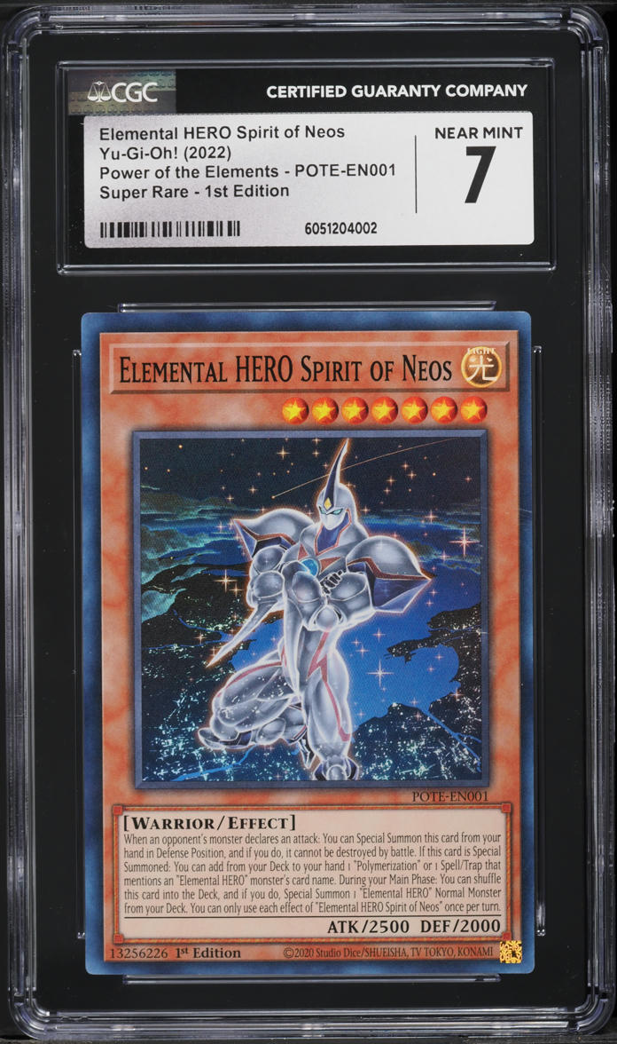 2022 Yu-Gi-Oh! POTE 1st Edition Elemental Hero Spirit Of Neos #POTE-EN001 CGC 7 on Fanatics Collect
