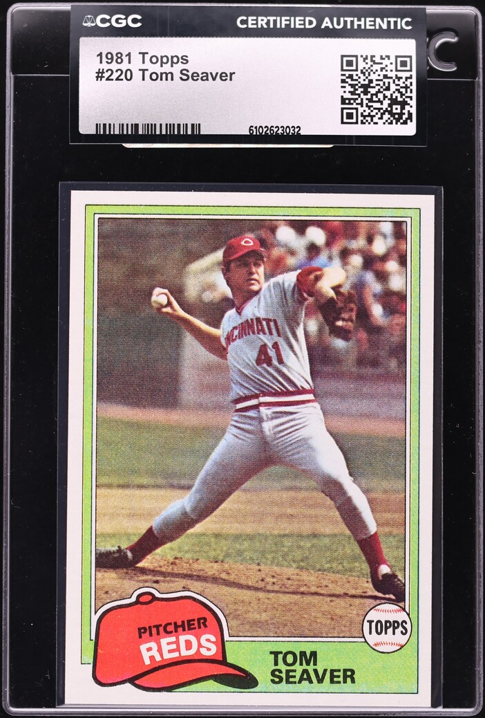 1981 Topps Tom Seaver #220 CGC AUTH on Fanatics Collect