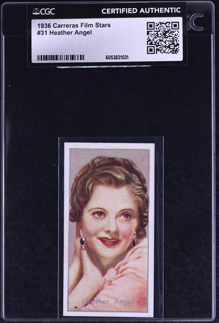 1936 Carreras Film Stars Heather Angel #31 CGC AUTH on Fanatics Collect
