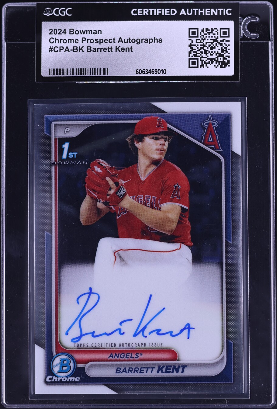 2024 Bowman Chrome Barrett Kent PROSPECT AUTO #CPA-BK CGC AUTH on ...
