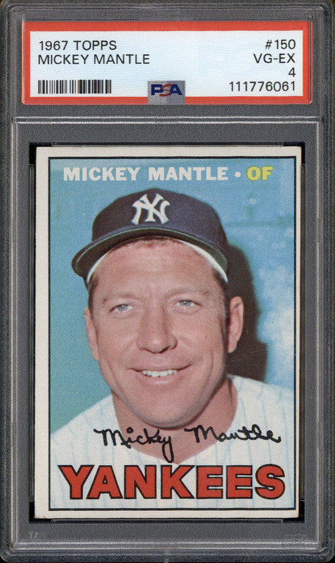 1967 Topps #150 Mickey Mantle PSA 4 on Fanatics Collect