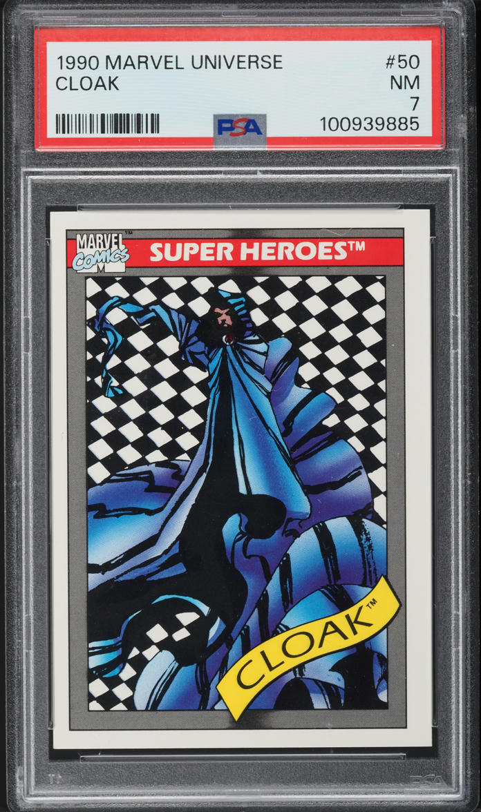 1990 Impel Marvel Universe Cloak #50 PSA 7 NRMT on Fanatics Collect