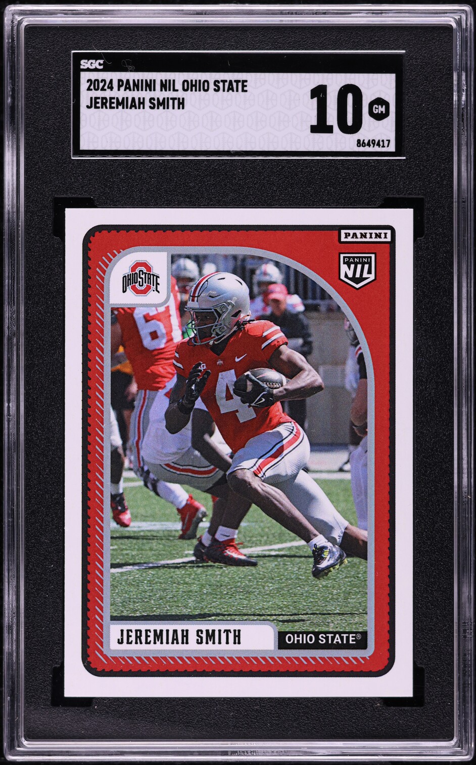2024 Panini NIL Ohio State Jeremiah Smith ROOKIE SGC 10 GEM MINT on ...
