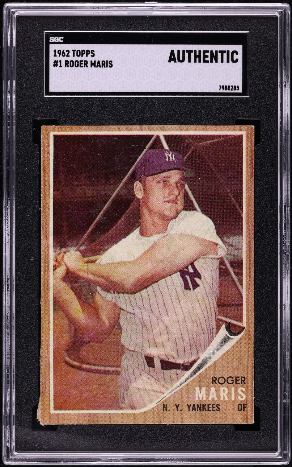 1962 Topps Roger Maris #1 SGC AUTH on Fanatics Collect
