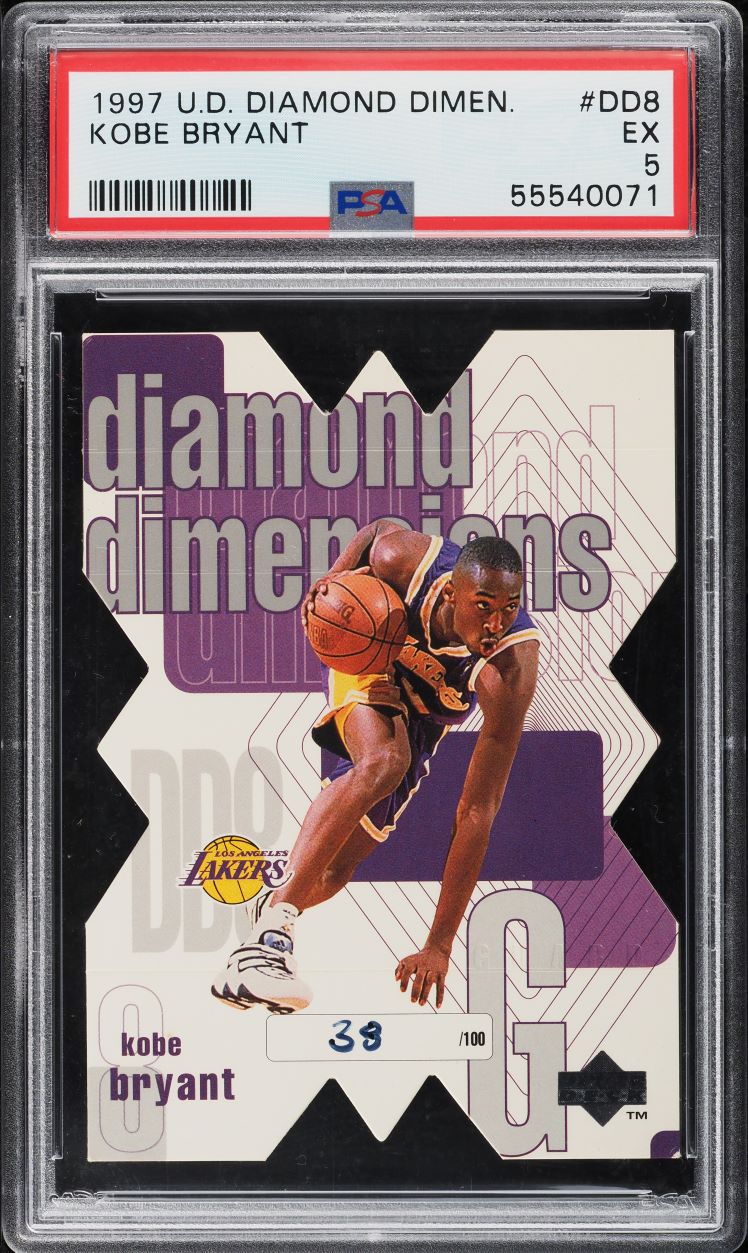 1997 Upper Deck Diamond Dimensions Kobe Bryant /100 #DD8 PSA 5 EX on Fanatics Collect