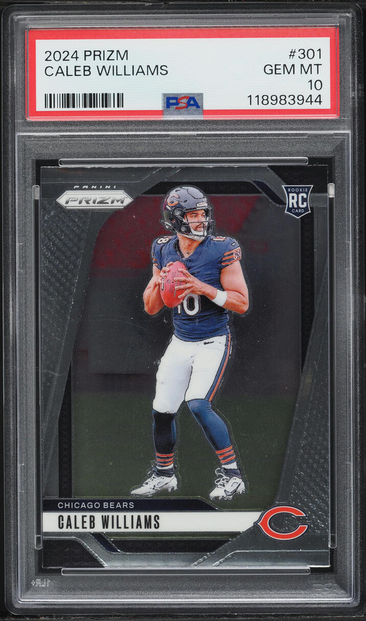 2024 Panini Prizm Caleb Williams ROOKIE #301 PSA 10 GEM MINT on ...