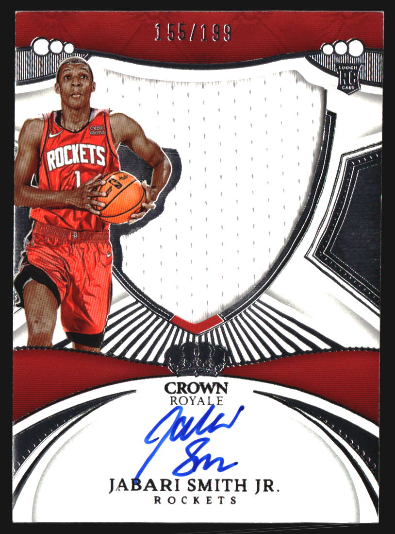2022-23 Crown Royale #104 Jabari Smith Jr. RC Jersey Auto /199 on ...