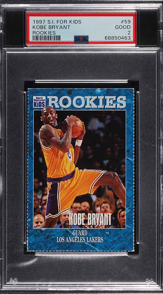 1997 Sports Illustrated For Kids Kobe Bryant ROOKIE #59 PSA 2 GD on ...