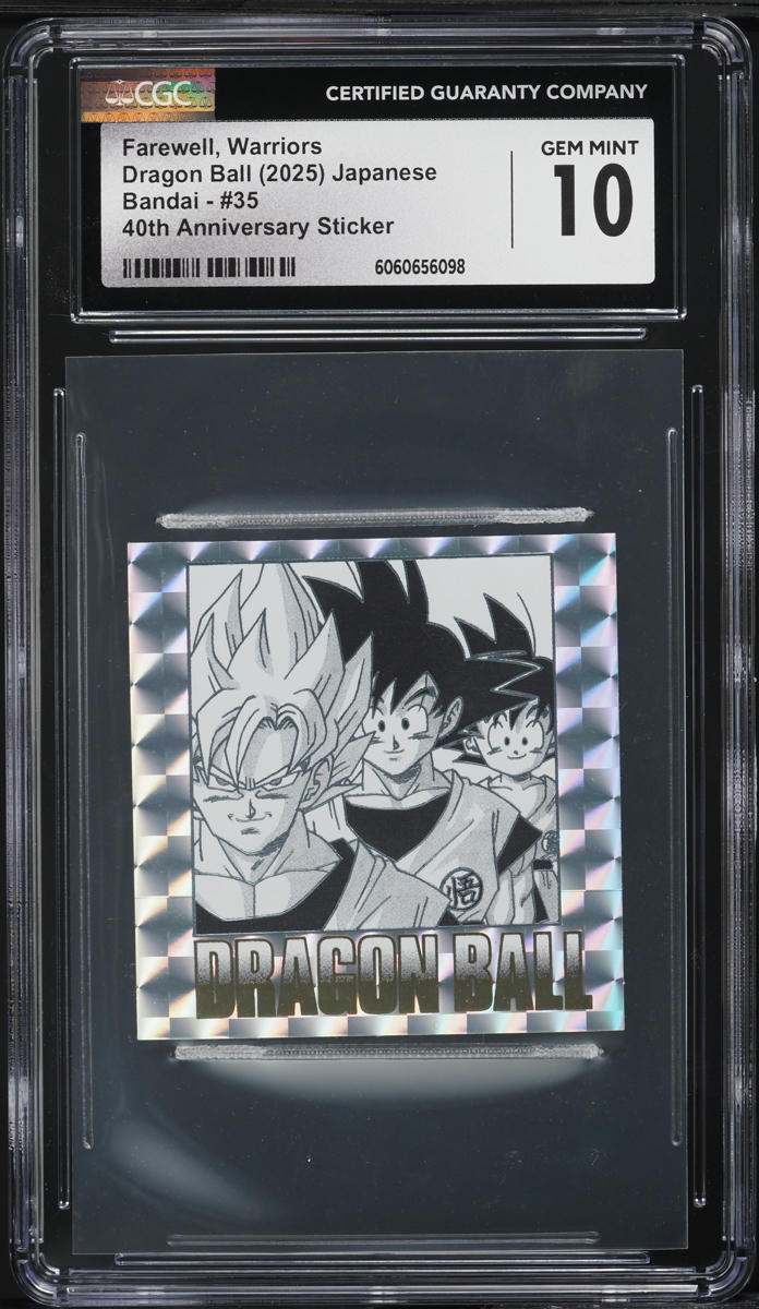 2025 Dragon Ball Japanese 40th Anniversary Sticker Farewell, Warriors ...