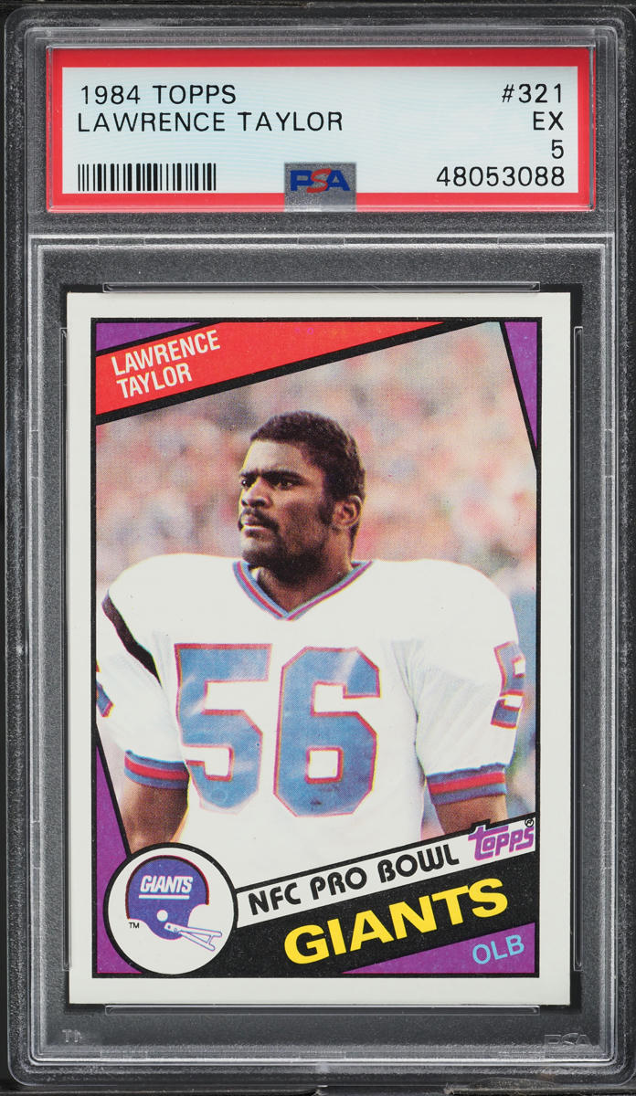1984 Topps Football Lawrence Taylor #321 PSA 5 EX on Fanatics Collect