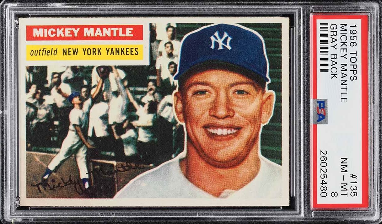 1956 Topps Mickey Mantle #135 PSA 8 NM-MT (PWCC-A) on Fanatics Collect