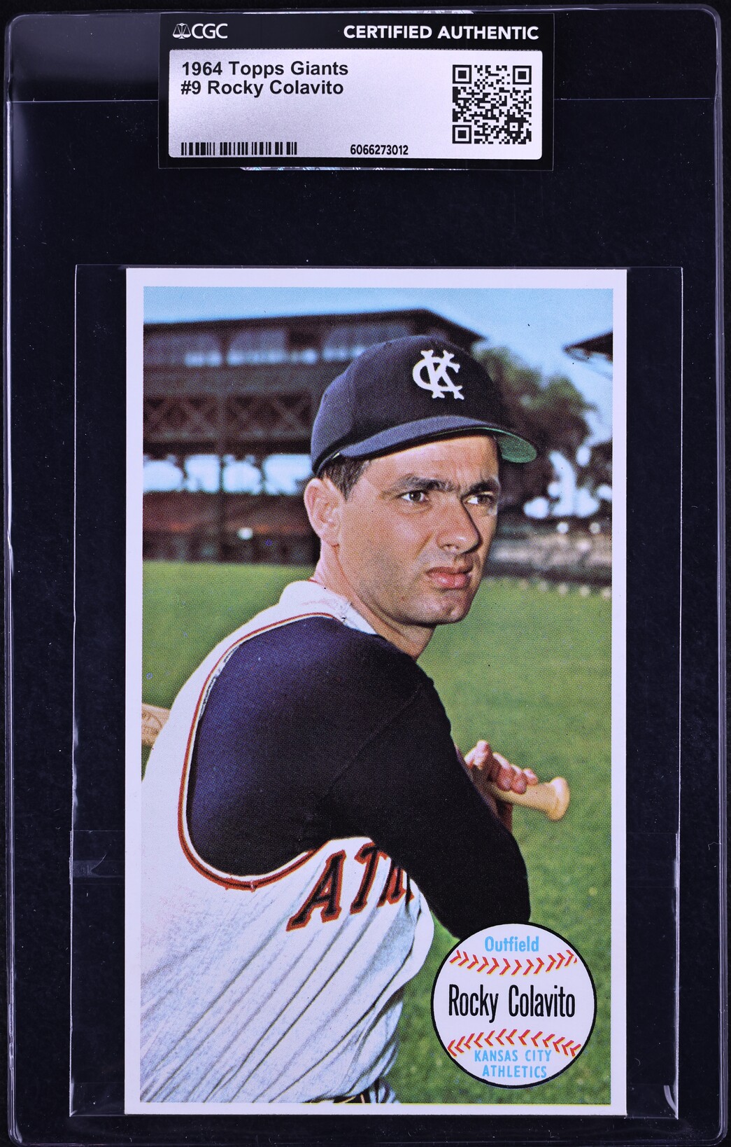 1964 Topps Giants Rocky Colavito #9 CGC AUTH on Fanatics Collect