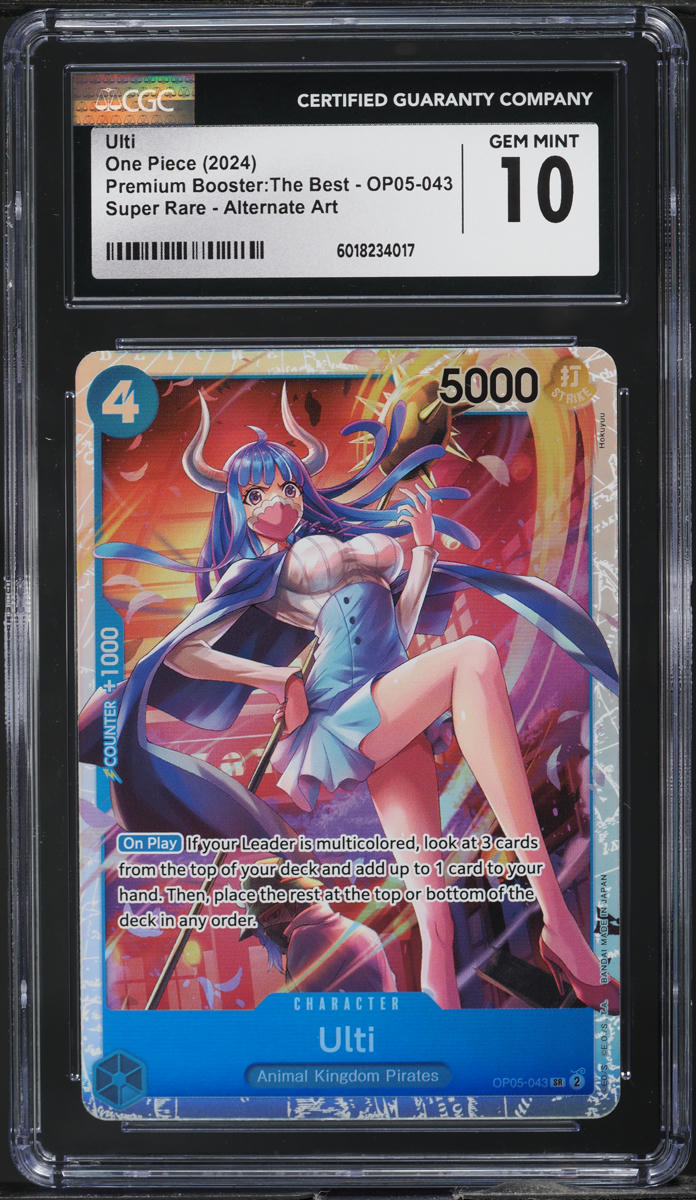 2024 One Piece Premium The Best Alt Art Ulti #OP05-043 CGC 10 GEM MINT on Fanatics Collect