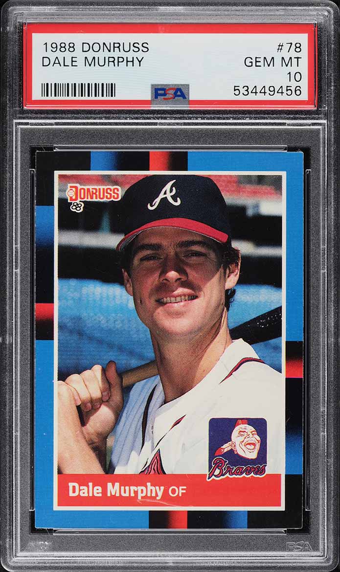 1988 Donruss Dale Murphy #78 PSA 10 GEM MINT on Fanatics Collect