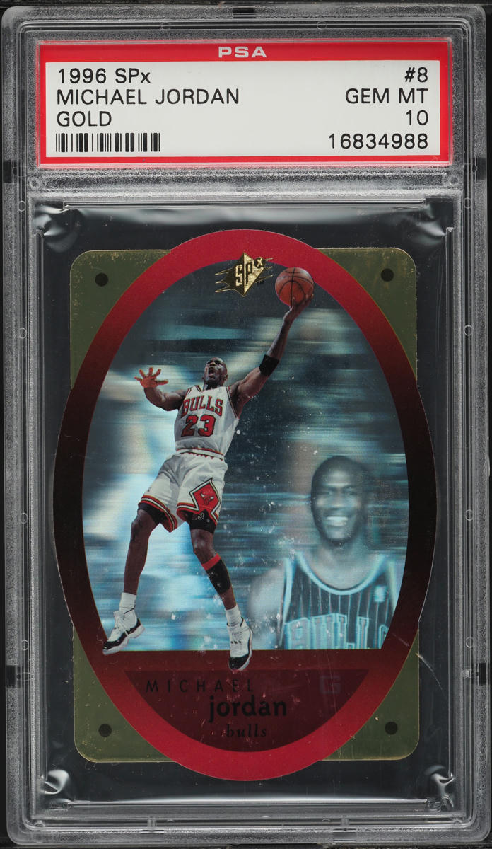 1996 SPx Gold Die-Cut Michael Jordan #8 PSA 10 GEM MINT on Fanatics Collect