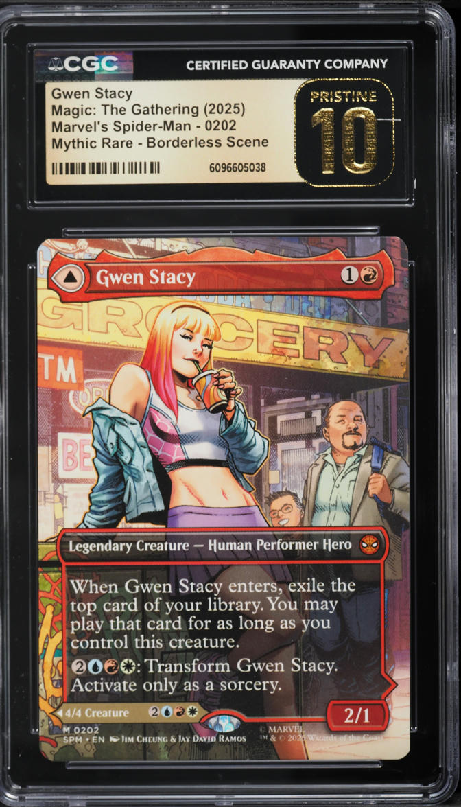 2025 Magic The Gathering MTG Marvel's Spider-Man Borderless Scene Gwen ...