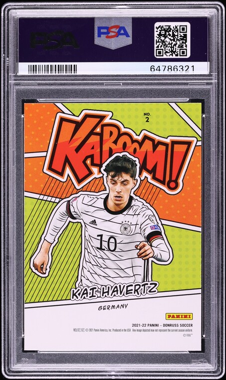 2021 Donruss Road To Qatar Kaboom! Kai Havertz #2 PSA 10 GEM MINT on ...