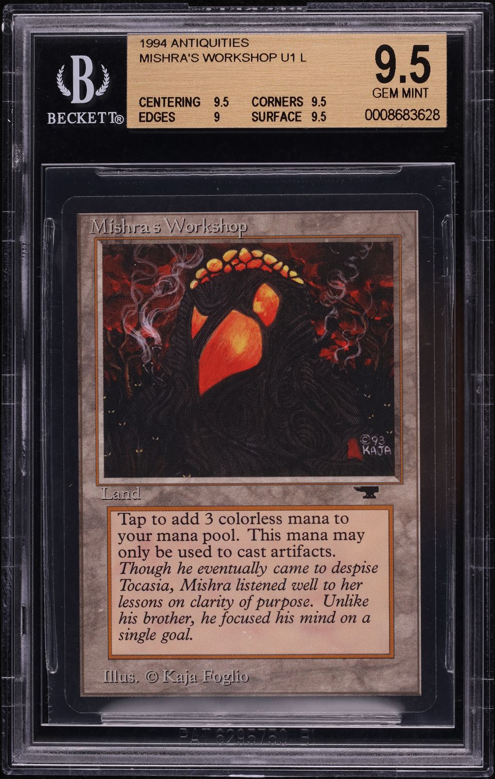 1994 Magic The Gathering MTG Antiquities Mishra's Workshop BGS 9.5 GEM MINT on Fanatics Collect