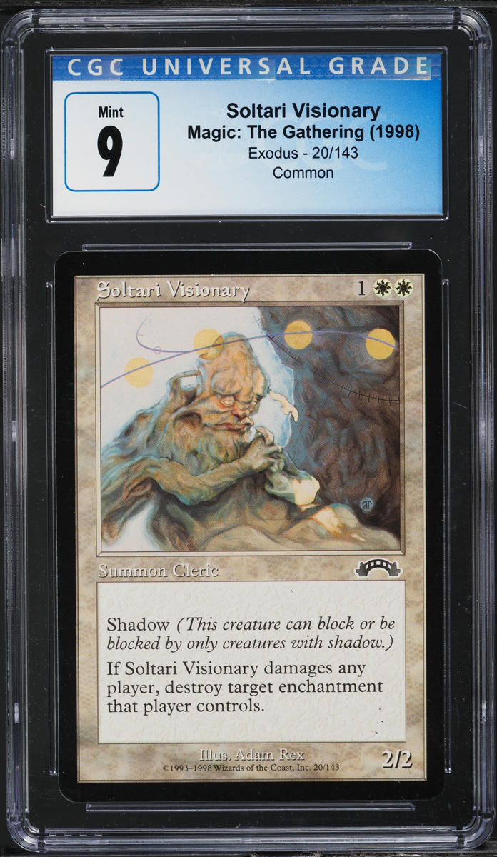 1998 Magic The Gathering MTG Exodus Soltari Visionary CGC 9 MINT on Fanatics Collect