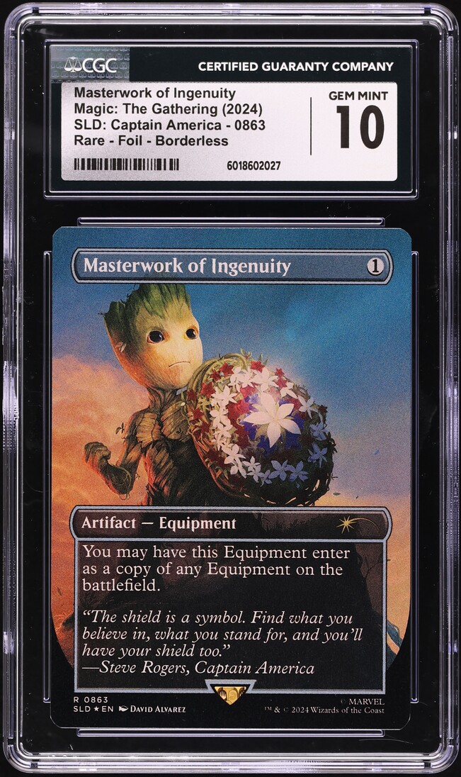 2024 Magic The Gathering MTG Captain America Foil Masterwork Of ...