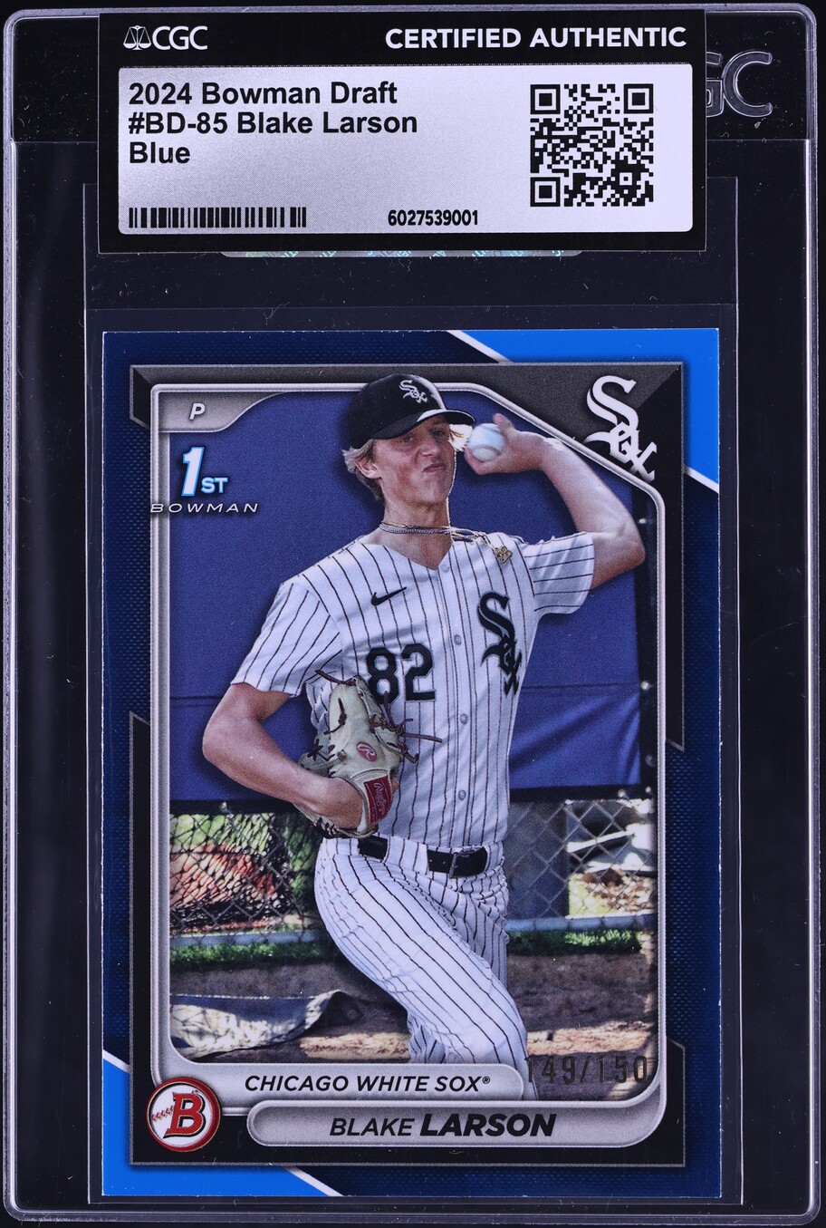 2024 Bowman Draft Blue Blake Larson PROSPECT /150 #BD-85 CGC AUTH on ...