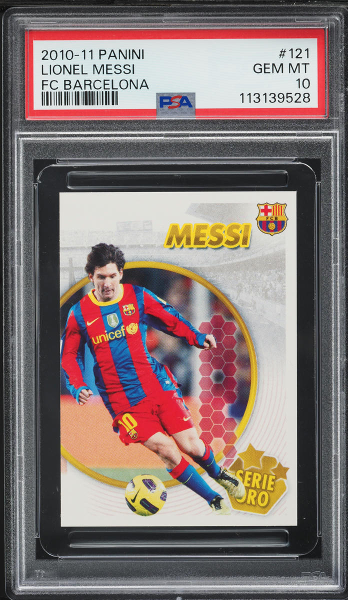 2010 Panini FC Barcelona Lionel Messi #121 PSA 10 GEM MINT on Fanatics ...
