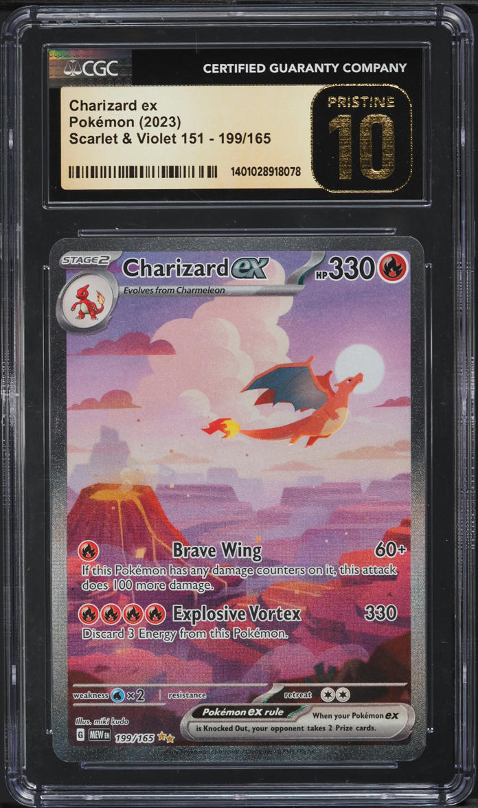 2023 Pokemon Scarlet & Violet 151 SIR Charizard ex #199 CGC 10 PRISTINE ...