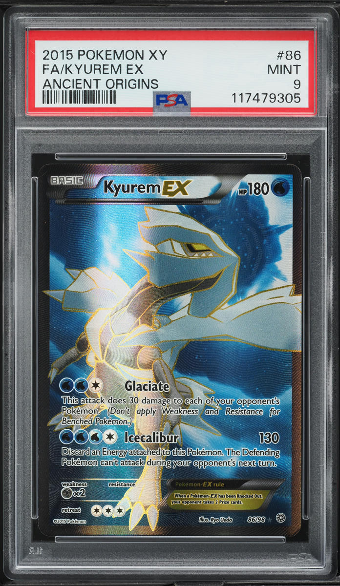 2015 Pokemon XY Ancient Origins Full Art Kyurem EX #86 PSA 9 MINT on ...