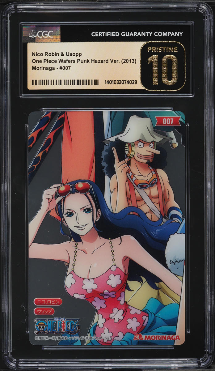 2013 One Piece Morinaga Wafers Punk Hazard Nico Robin & Usopp #7 CGC 10 PRISTINE on Fanatics Collect